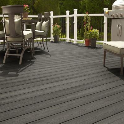 China 5M Outdoor Wood Polymer Composite Flooring 135 X 25MM Solid Wpc Decking for sale