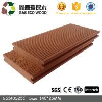 China 5M Outdoor Wood Polymer Composite Flooring 135 X 25MM Solid Wpc Decking for sale