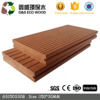 China 5M Outdoor Wood Polymer Composite Flooring 135 X 25MM Solid Wpc Decking for sale