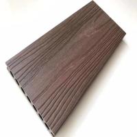 China 146 X 22mm Hollow WPC Co Extrusion Decking Balcony Anti Slip 3.6 M Decking Boards for sale