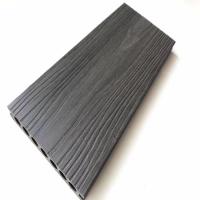 China 146 X 22mm Hollow WPC Co Extrusion Decking Balcony Anti Slip 3.6 M Decking Boards for sale