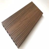China 146 X 22mm Hollow WPC Co Extrusion Decking Balcony Anti Slip 3.6 M Decking Boards for sale
