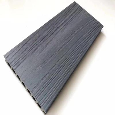 China Stain Resistant Hollow WPC Co Extrusion Decking Public Park Exterior Wpc Board for sale