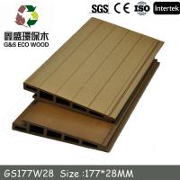 China Coffee 4m WPC Outdoor Wall Cladding Omposite Wpc Exterior Wall Panel Sliding 177 X 28MM for sale