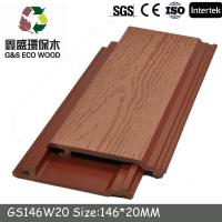 China Coffee 4m WPC Outdoor Wall Cladding Omposite Wpc Exterior Wall Panel Sliding 177 X 28MM for sale