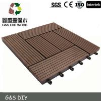 China 300 X 300 Wpc Decorative Wall Panels Wooden Floor Redrose Diy Interlocking Deck Tiles for sale