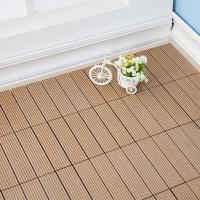 China Rapid Installation Garden 23mm Diy Decking Tiles UVproof Wpc Exterior Cladding for sale