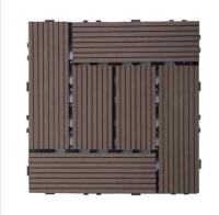 China Rapid Installation Garden 23mm Diy Decking Tiles UVproof Wpc Exterior Cladding for sale