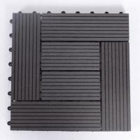 China Rapid Installation Garden 23mm Diy Decking Tiles UVproof Wpc Exterior Cladding for sale