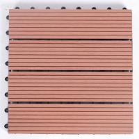 China Rapid Installation Garden 23mm Diy Decking Tiles UVproof Wpc Exterior Cladding for sale
