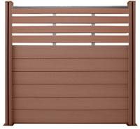 China 1.5M 1 WPC Fence Panels Dampproof ECO Friendly Composite Decorative Fence Panels for sale