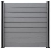 China 1.5M 1 WPC Fence Panels Dampproof ECO Friendly Composite Decorative Fence Panels for sale