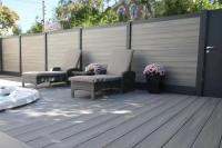 China Garden European Market Wpc Fence Boards Modern Wood Plastic Composite Fence Panels for sale