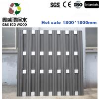 China Plastic Composite Slatted Fence Panels WPC Fence Wood Plastic 200 X 200mm for sale