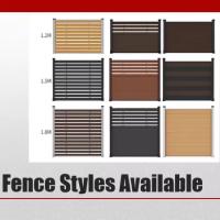 China 1.5M 1 WPC Fence Panels Dampproof ECO Friendly Composite Decorative Fence Panels for sale