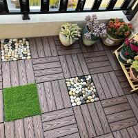 China Fire Resistance Diy Wpc Decking Anti Uv Cheap Interlocking Deck Tiles Flooring for sale