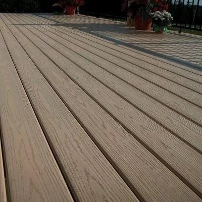 China Artistic Brown Eco Wood Composite Decking Co Extrusion Wpc Mildewproof for sale