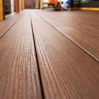 China Non Chemical Treatments WPC Co Extrusion Decking Wood Plastic Composite Boards 25mm for sale