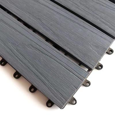 China Grey 300 X 300mm WPC DIY Decking Moisture Proof Wpc Wall Cladding Interior for sale
