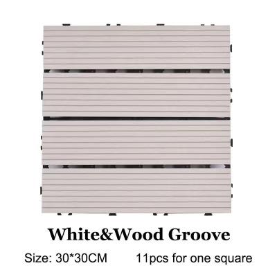 China Hard Oak WPC DIY Decking 300 X 23mm Balcony Outdoor Wpc Wall Cladding for sale