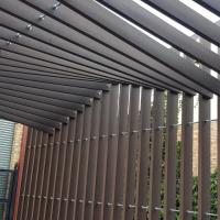 China 200mm Anti Corrosion Wooden Covered Pergola Anti Uv Wooden Patio Pergola for sale
