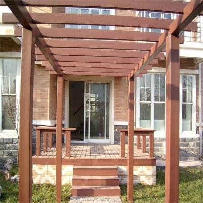 China 2M 2.2M Wood Plastic WPC Pergola HDPE Composite Pergola Material for sale