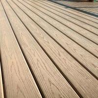 China Non Chemical Treatments WPC Co Extrusion Decking Wood Plastic Composite Boards 25mm for sale