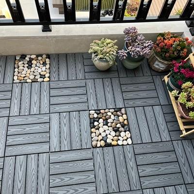 China 150 X 25mm Brushed WPC DIY Decking Home Anti Slip 3d Timber Wall Cladding for sale