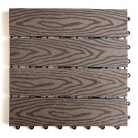 China WPC HDPE Diy Interlocking Deck Tiles Flooring Wpc Wood Plastic Composite Decking for sale