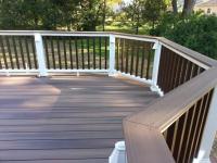China 150 X 150mm 200 X 200mm WPC Railing Garden Wood Plastic Composite Fence for sale