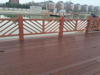 China 3m Outdoor Aluminum Frame WPC Railing 3D Garden Wood Plastic Composite Railing for sale