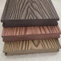 China 140 X 21mm WPC Solid Decking Plastic 25mm Wood Composite Sheets Laminate Flooring for sale