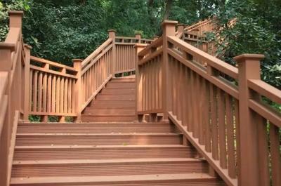 China ECO Recycle Wpc Stair Railing Plastic Superior Systems Vinyl Railing Decking for sale