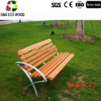 China Solid Plastic Outdoor Park WPC Chair Polymers WPC Garden Bench Wood Plastic Composite for sale