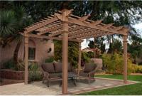 China Anti Corrosion 5.4M WPC Pergola Wood Material 100% Recycled for sale