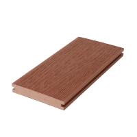 China 100 Percent Recyclable WPC Co Extrusion Decking Plastic Deck Lumber 5M for sale