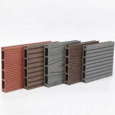 China Anti Rot Hollow Core Deck Wpc Decking Floor 140 X 40mm 140 X 30mm for sale