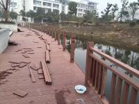 China Corridor Anti Corrosion Wpc Fence Boards Garden Wpc Balustrade 3.6M Railing for sale