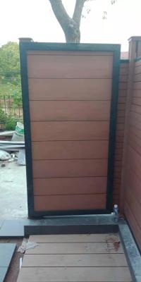 China Outdoor Railing 150MM WPC Fence Panels UV Proof Composite Gate Panels for sale