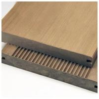 China 22mm 23mm Solid Core Composite Decking Outdoor Plastic Wood Planks Non Slip Vinyl Flooring for sale