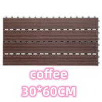 China 30 X 60CM Coffee WPC DIY Decking Solid Recycled Plastic Decking Boards for sale