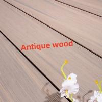 China Weather Resistant Teak  WPC Outdoor Decking Anti UV Plastic Composite Lumber for sale