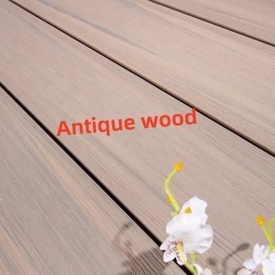 China Weather Resistant Teak  WPC Outdoor Decking Anti UV Plastic Composite Lumber for sale