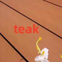 China Weather Resistant Teak  WPC Outdoor Decking Anti UV Plastic Composite Lumber for sale