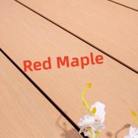 China Weather Resistant Teak  WPC Outdoor Decking Anti UV Plastic Composite Lumber for sale