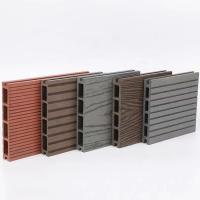 China Wpc Synthetic Landscape Timber Plastic Outdoor Decking Boards Fireproof for sale