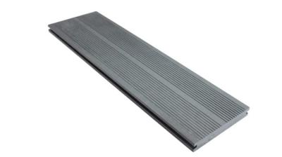 China Gray 35% HDPE Extruded Plastic Decking Eco Friendly Wpc Outdoor Wall Panel for sale