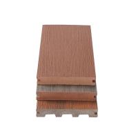 China 140 X 21mm WPC Solid Decking Plastic 25mm Wood Composite Sheets Laminate Flooring for sale