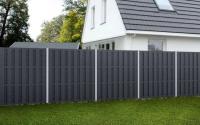 China 90 X 90mm WPC Fence Panels 120 X 120mm Security Composite Fencing Panels for sale