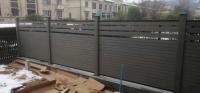 China Weather Resistant WPC Fence Panels 200 X 200 Mm Eco Outdoor  Grey Composite Fence Panels for sale